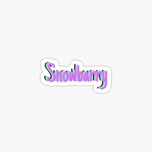 "Snowbarry" Sticker for Sale by kdeboth | Redbubble