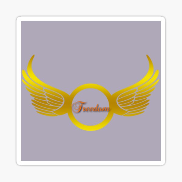 "Freedom logo" Sticker by Dipak88 | Redbubble