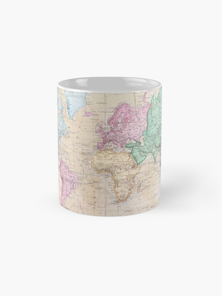 Taza «Mapa detallado del mundo, Mapa del mundo, Mapa del mundo, Mapa ...