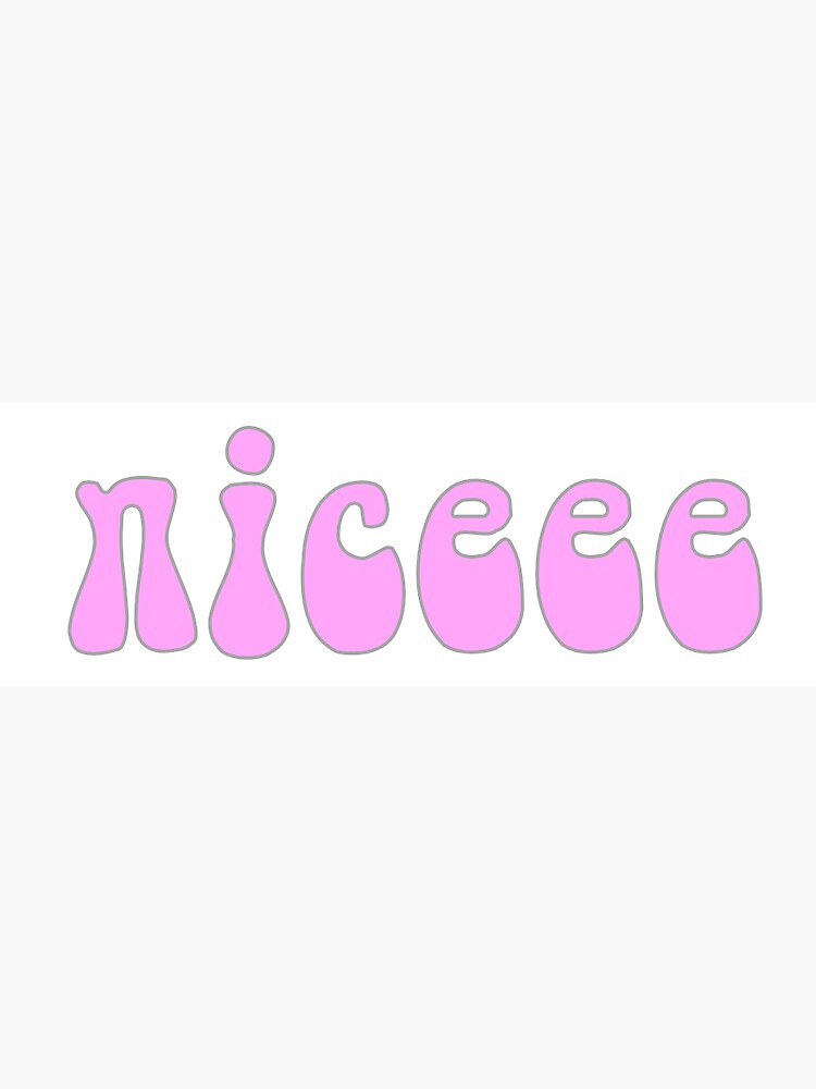 "Niceee" Sticker for Sale by caroline-landry | Redbubble