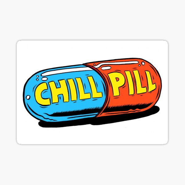 "Chill" Sticker for Sale by Thesensation | Redbubble