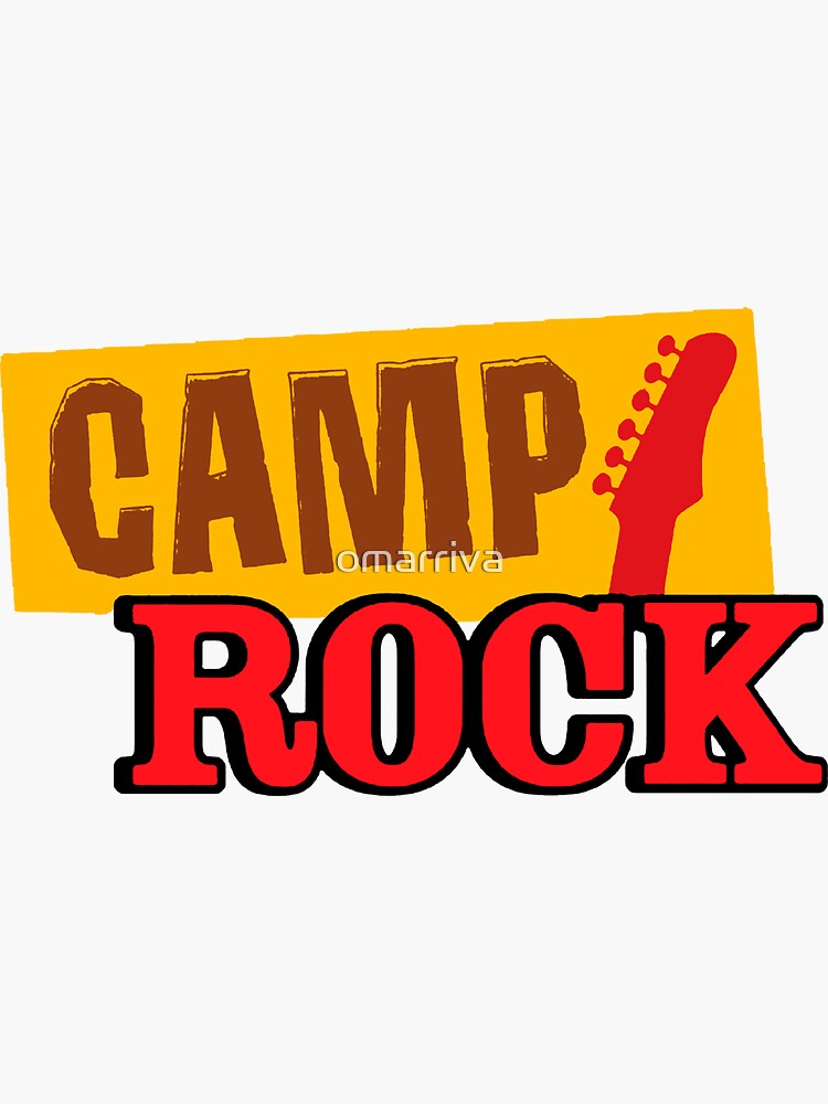 "camp rock " Sticker by omarriva | Redbubble