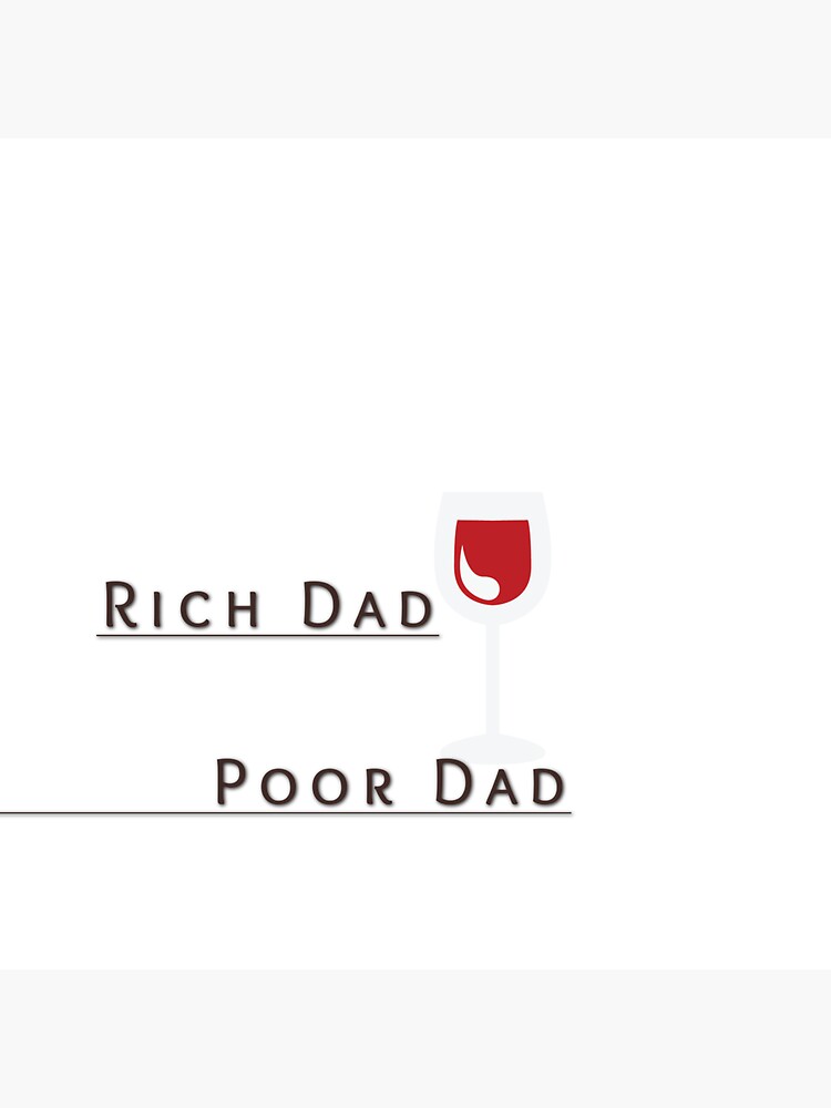 "Rich Dad Poor Dad logo for redbubble" Sticker by Bhushan143 | Redbubble