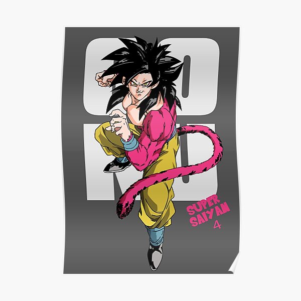 "Goku (Super Saiyan 4)" Poster by choshu | Redbubble