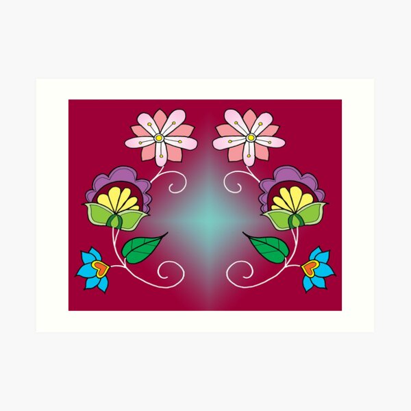 Ojibwe Floral Art Prints | Redbubble