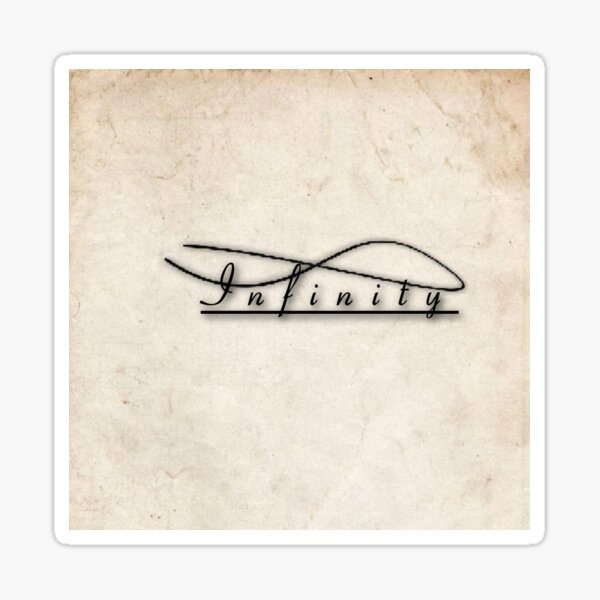 "Infinity" Sticker by Vijay685580 | Redbubble