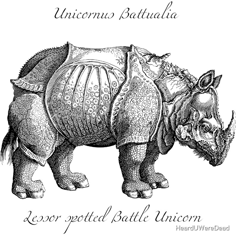 "Battle Unicorn" by HeardUWereDead | Redbubble