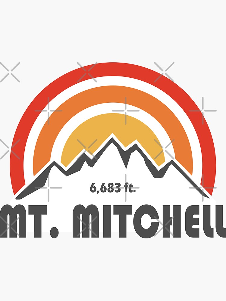 "Mount Mitchell" Sticker for Sale by esskay | Redbubble