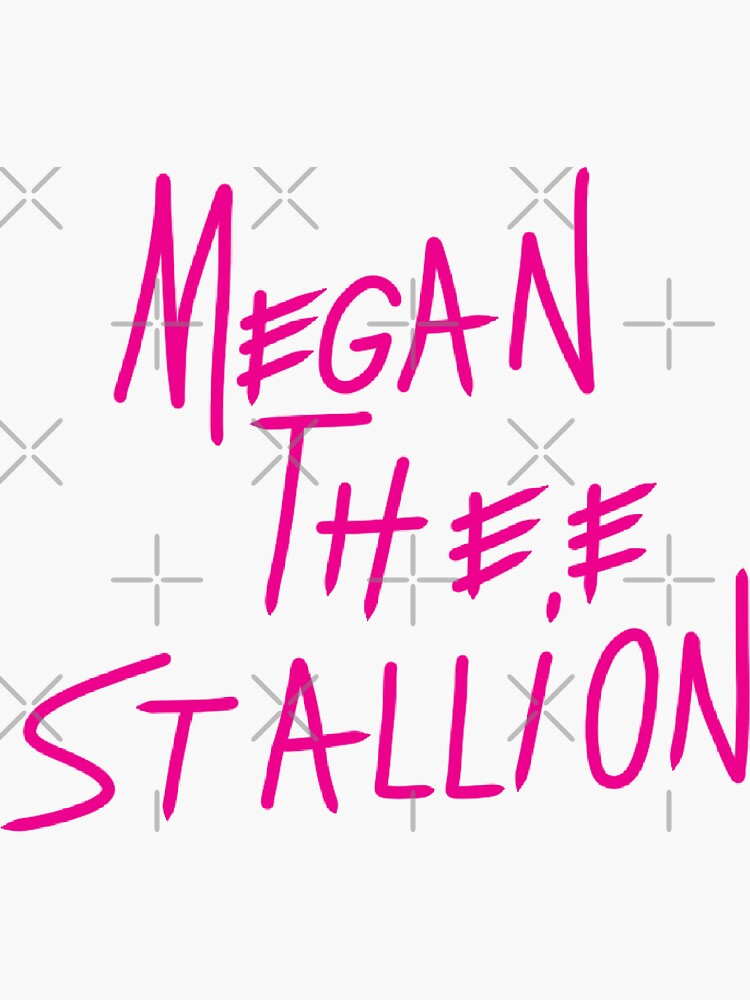 "megan thee stallion name" Sticker for Sale by xandracereza | Redbubble