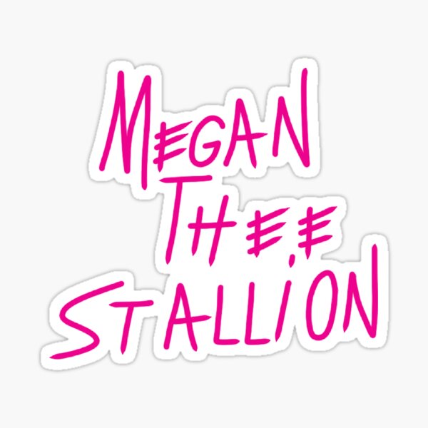 "megan thee stallion name" Sticker for Sale by xandracereza | Redbubble