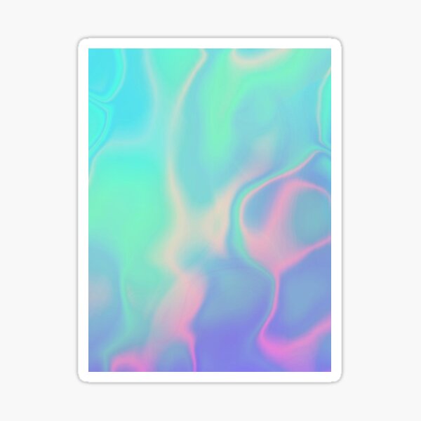 "Rainbow Sea Holographic Iridescence" Sticker for Sale by ...