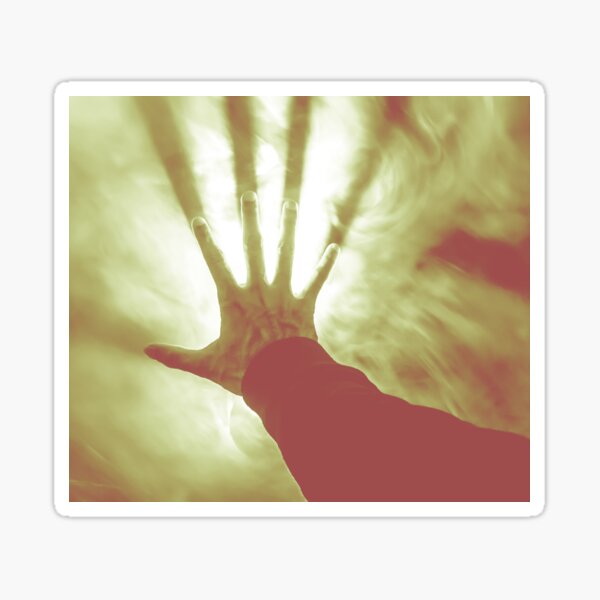 "Holloween hand with back light effect" Sticker for Sale by Khanchoice ...
