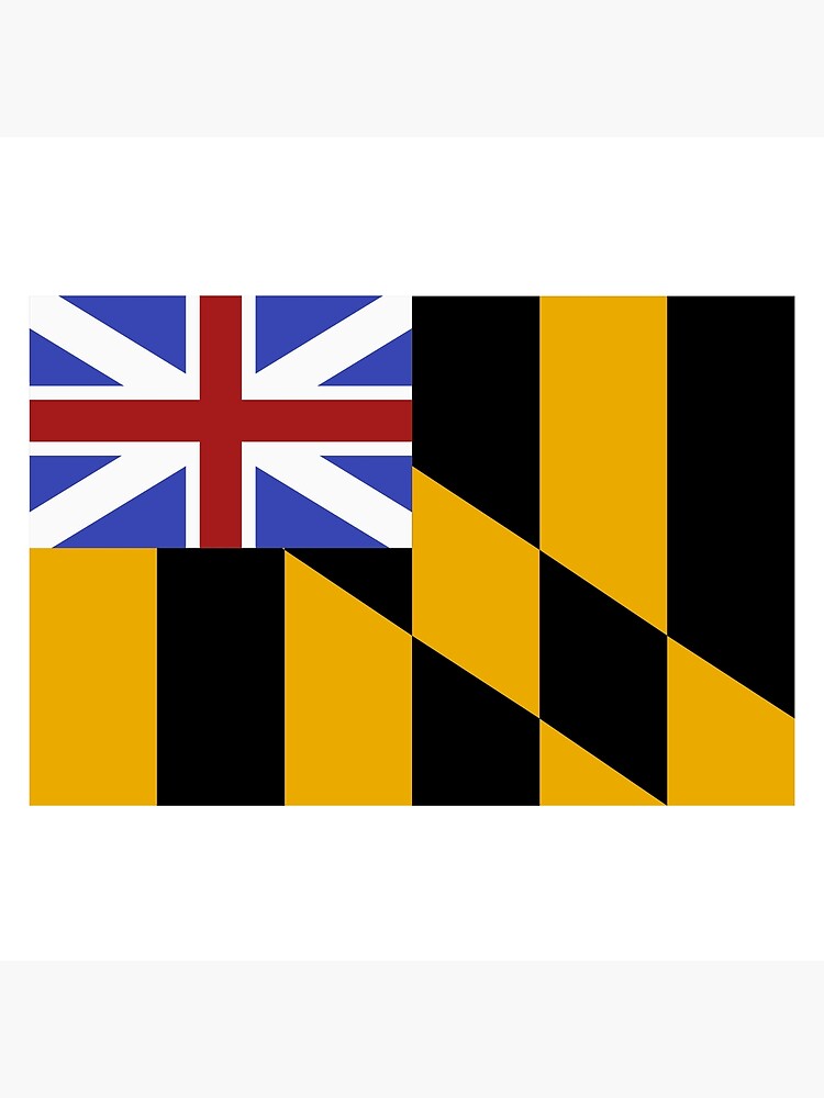 "Maryland Colonial Flag - Calvert Arms" Art Print for Sale by NewmsOne ...
