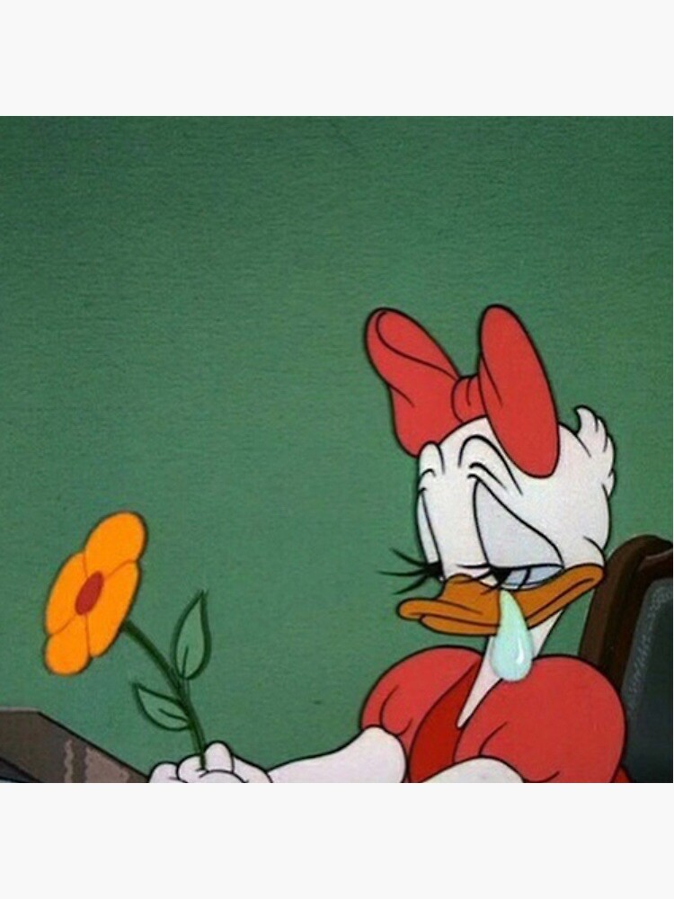 "sad daisy duck aesthetic " Sticker by karleegarner | Redbubble