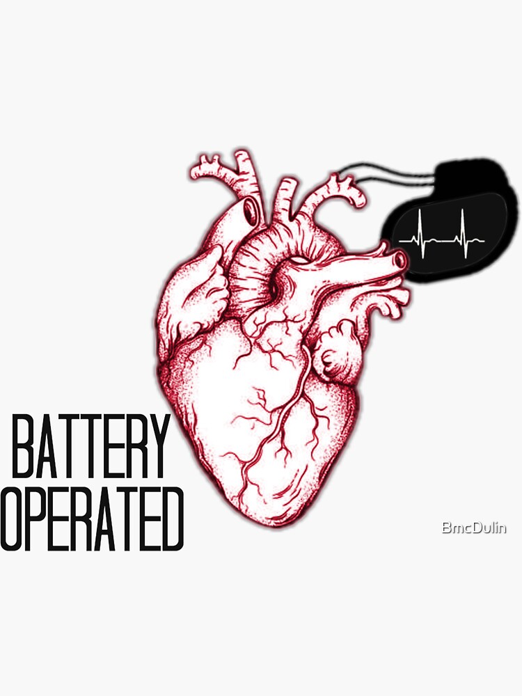 "Battery Operated Pacemaker " Sticker for Sale by BmcDulin | Redbubble