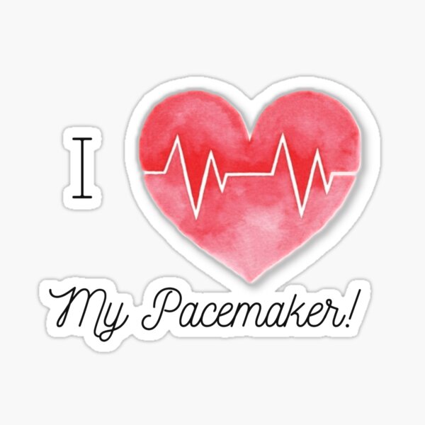 "I love my pacemaker " Sticker for Sale by BmcDulin | Redbubble