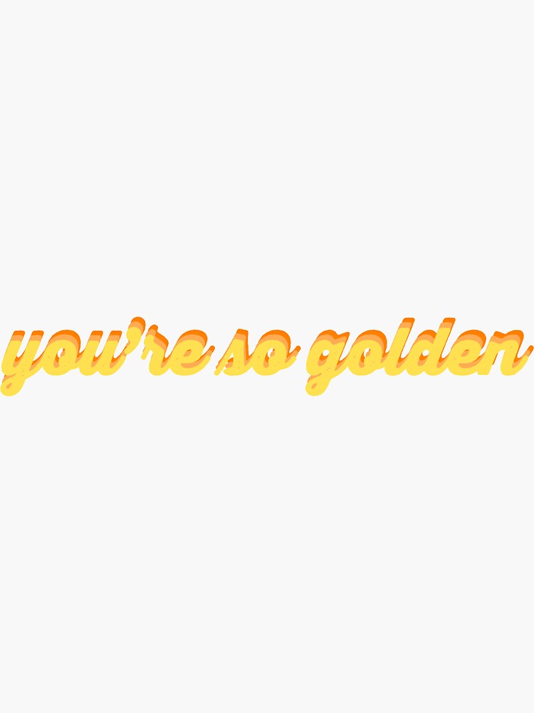"Harry Styles- Golden" Sticker for Sale by livvmil | Redbubble