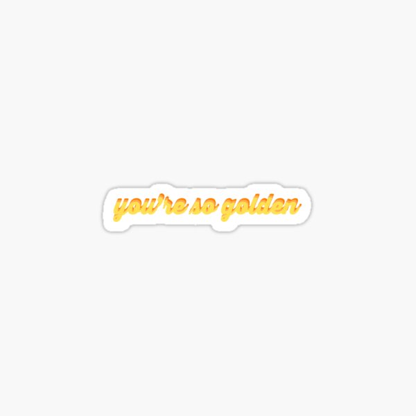 "Harry Styles- Golden" Sticker for Sale by livvmil | Redbubble