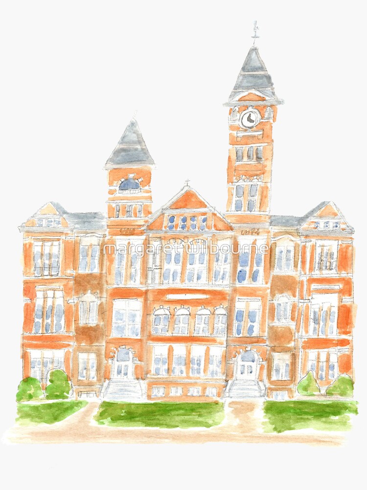 "samford hall" Sticker for Sale by margwilbo | Redbubble