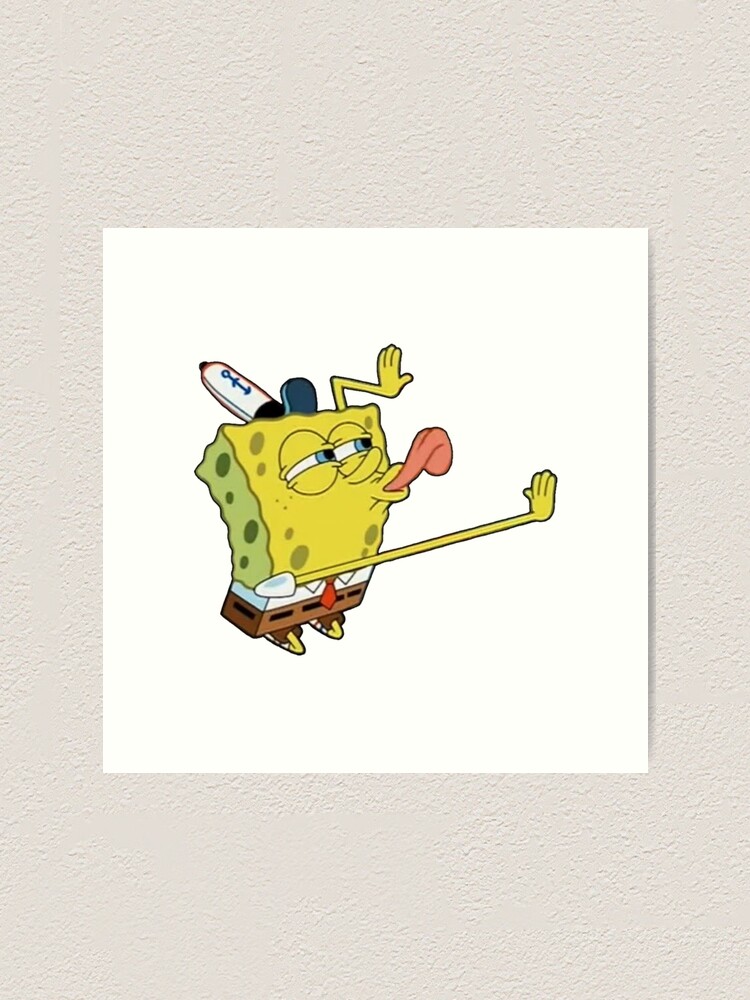 "spongebob meme" Art Print for Sale by Greza | Redbubble