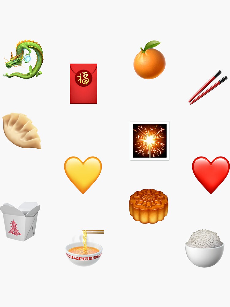 "chinese emoji pack" Sticker by grandromantics | Redbubble