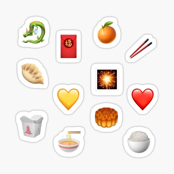 "chinese emoji pack" Sticker by grandromantics | Redbubble