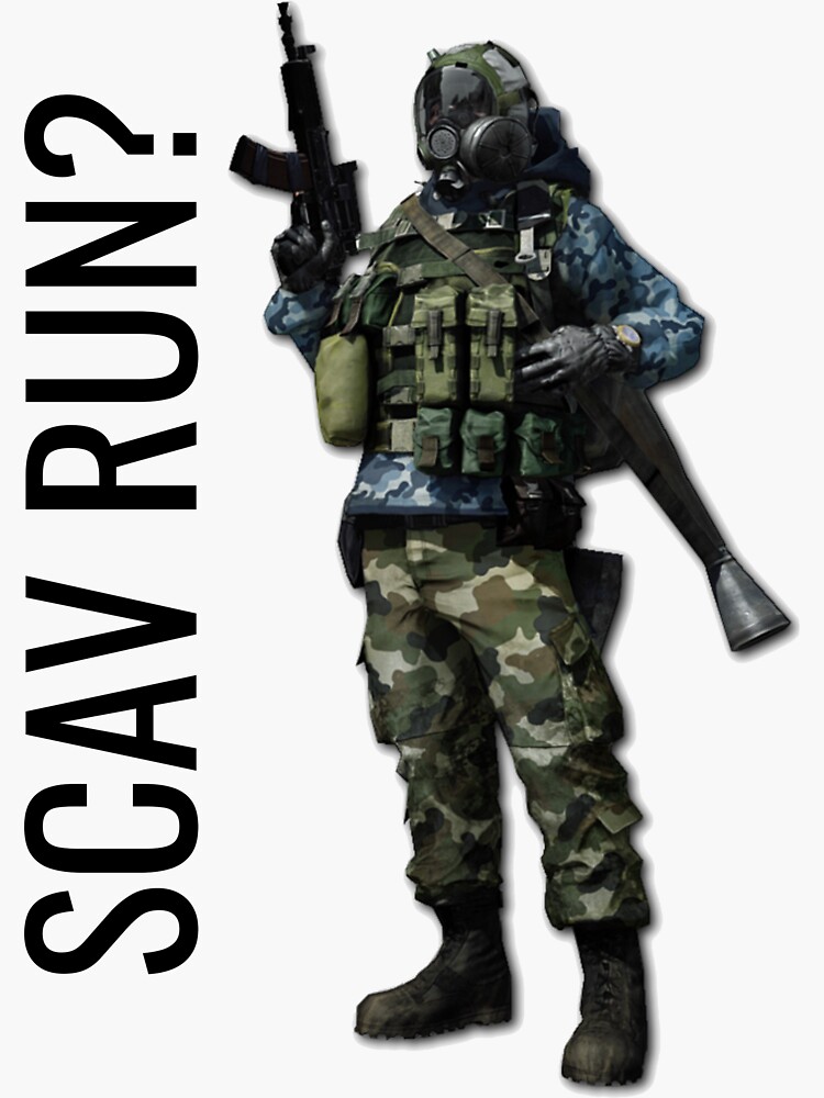 "Scav Run? - Escape from Tarkov" Sticker for Sale by keiranmartin ...