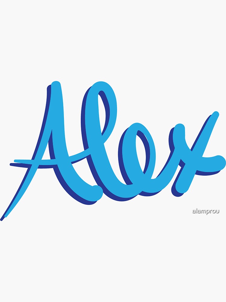"Alex" Sticker for Sale by alamprou | Redbubble