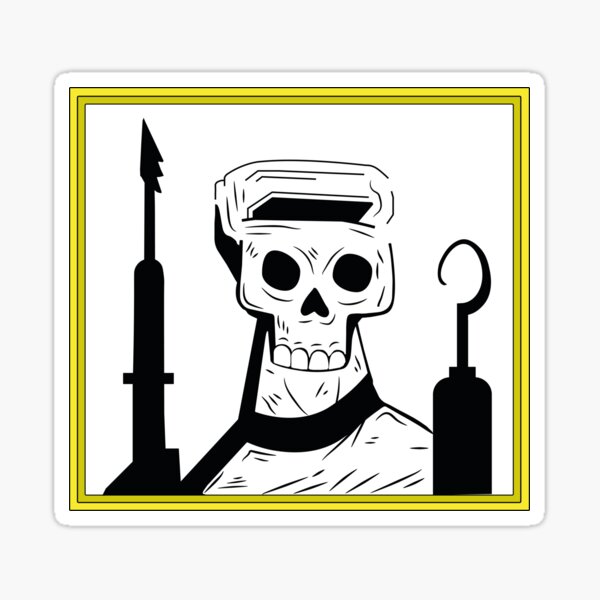 "Moby Dick - Captain Ahab" Sticker for Sale by WizardBones | Redbubble