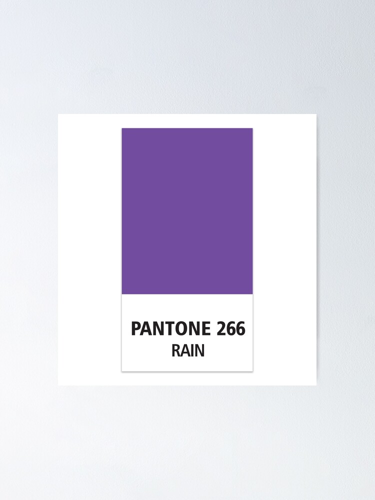 "Pantone - Purple Rain" Poster by jhojho | Redbubble