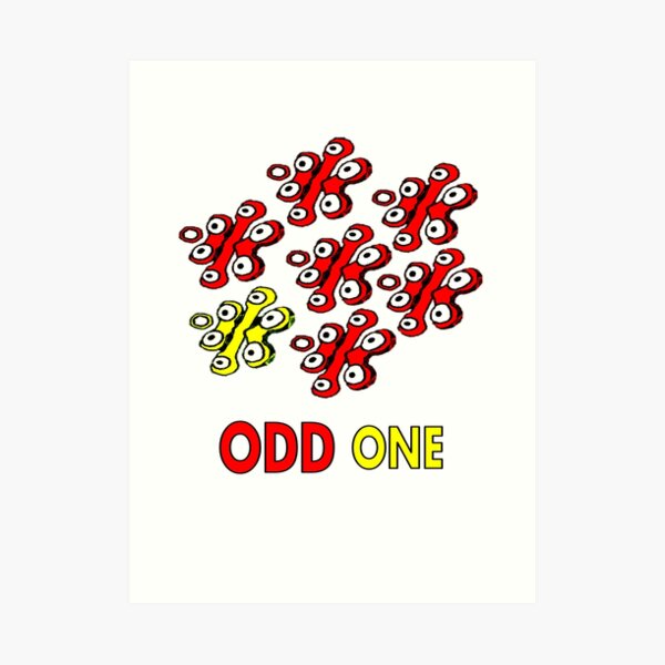 The Odd One Out Art Prints | Redbubble