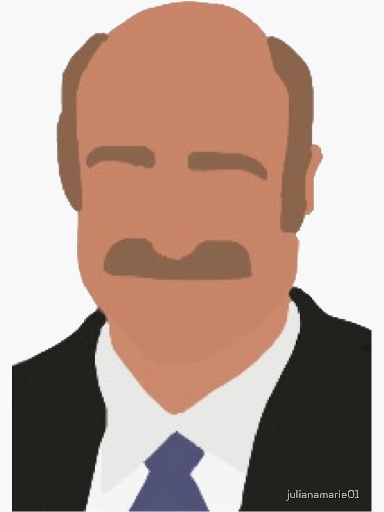 "Dr. Phil Silhouette" Sticker for Sale by julianamarie01 | Redbubble