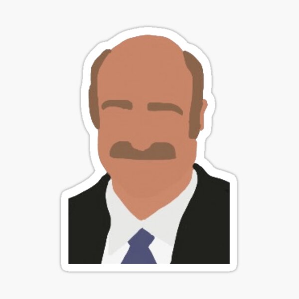 "Dr. Phil Silhouette" Sticker for Sale by julianamarie01 | Redbubble