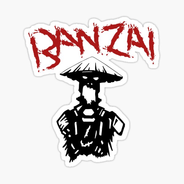 "Banzai Charge" Sticker by WizardBones | Redbubble