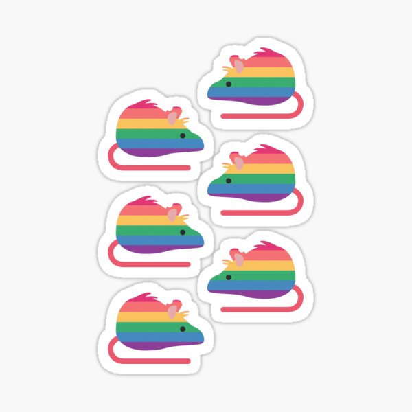 "Pride Rat" Sticker for Sale by aethercrow | Redbubble