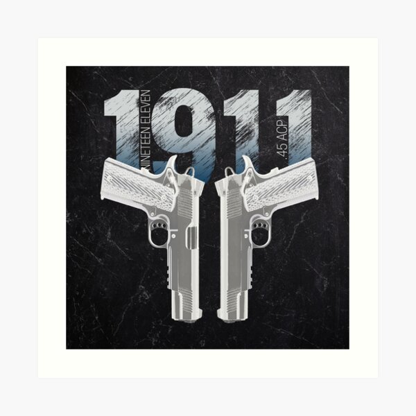 Colt 1911 Wall Art | Redbubble