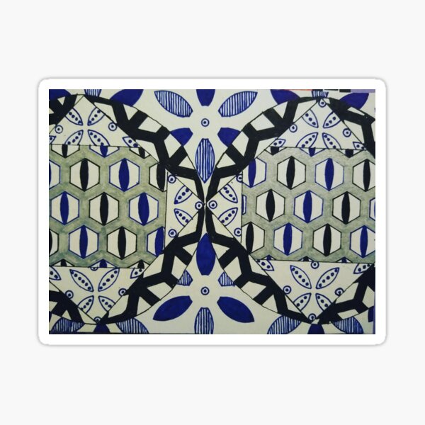 "Monochrome Linear Perception" Sticker for Sale by kelsa-1993 | Redbubble