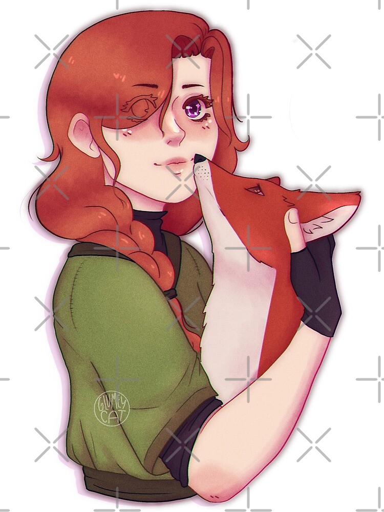 "Alex with a Fox - Minecraft" Photographic Print by glumeycat | Redbubble