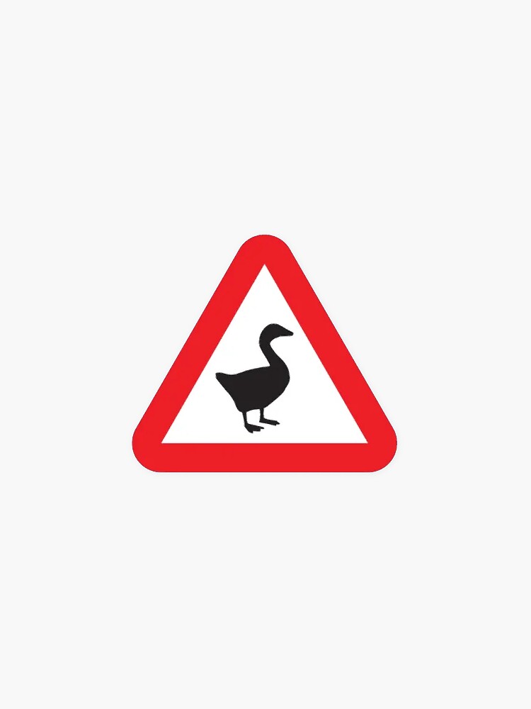 "Untitled goose game sticker" Sticker by KarapuZpUz | Redbubble