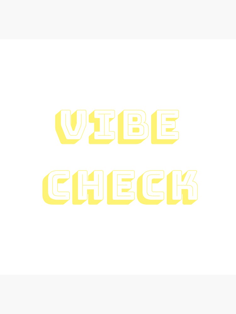 "Vibe Check" Sticker for Sale by AaliaArt | Redbubble