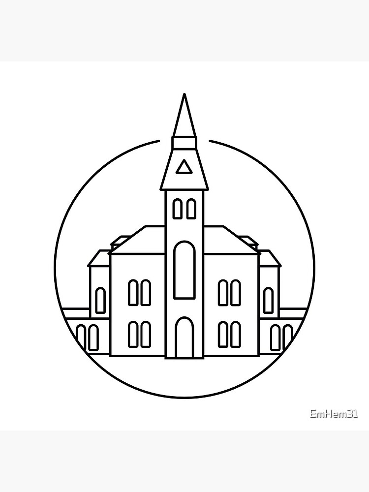 "Anderson Hall KSU Icon" Poster by EmHem31 | Redbubble