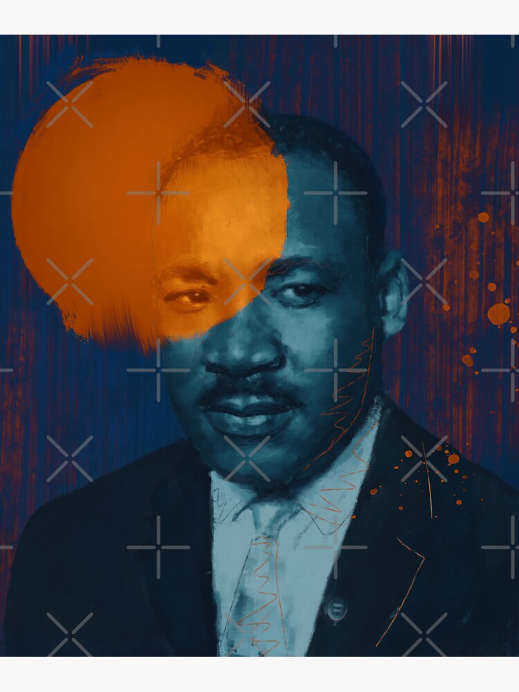 "BLM - Martin Luther King Jr. Portrait in Painting Style | Black Lives ...