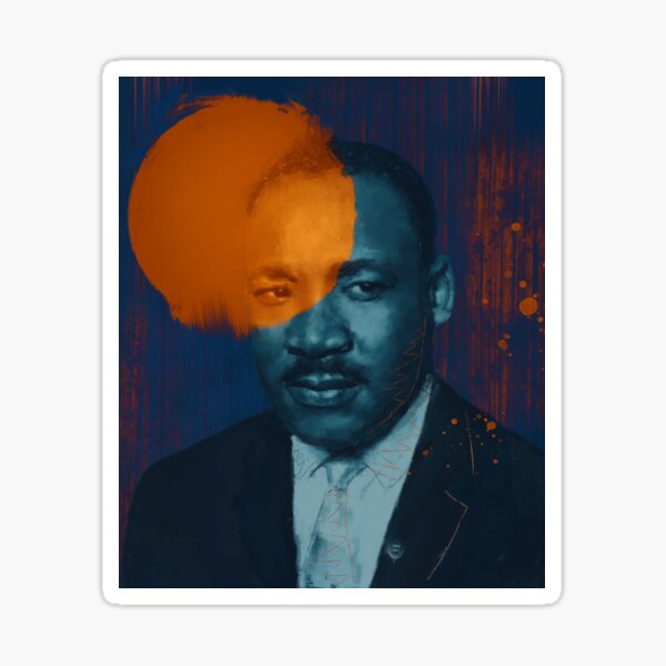 "BLM - Martin Luther King Jr. Portrait in Painting Style | Black Lives ...