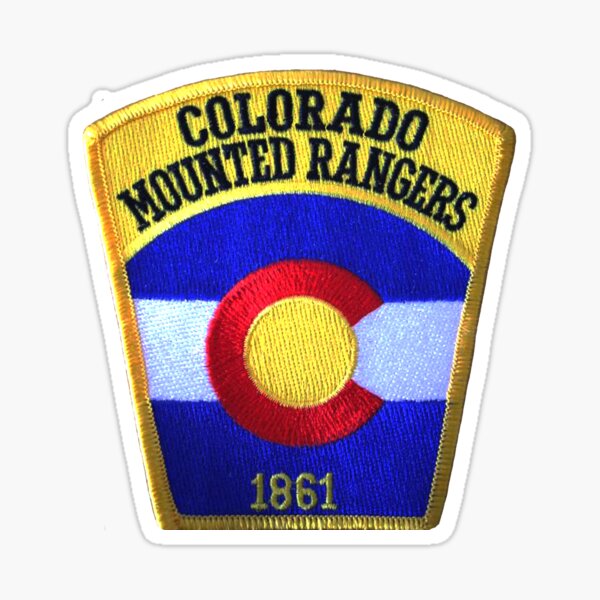 "Colorado Mounted Rangers" Sticker for Sale by lawrencebaird | Redbubble