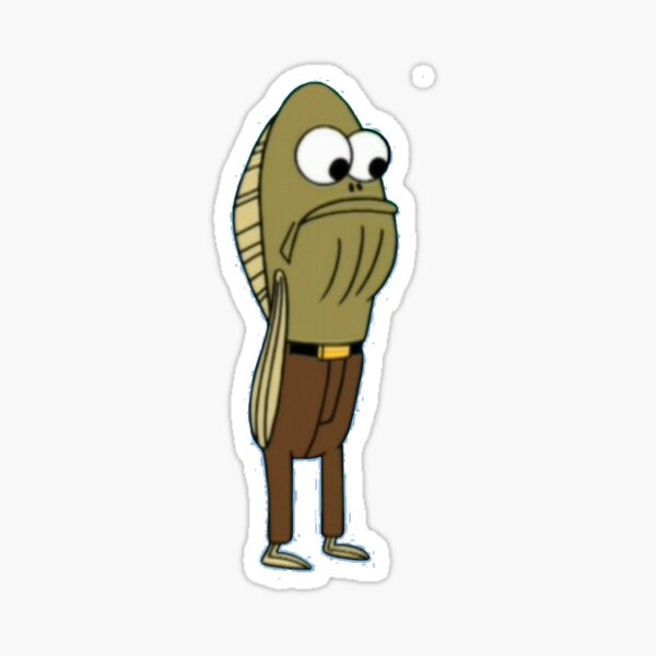"My leg spongebob character sticker" Sticker for Sale by keyoni | Redbubble