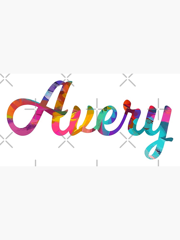Avery Abstract Painting Girl s Name Poster By ComicKitsch Redbubble Avery Abstract Painting Girl s Name Poster By ComicKitsch Redbubble
