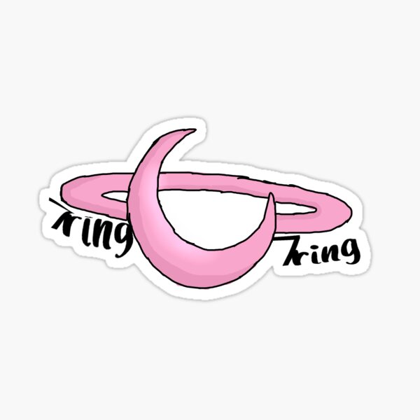 "7 rings sticker" Sticker for Sale by moonsluna | Redbubble