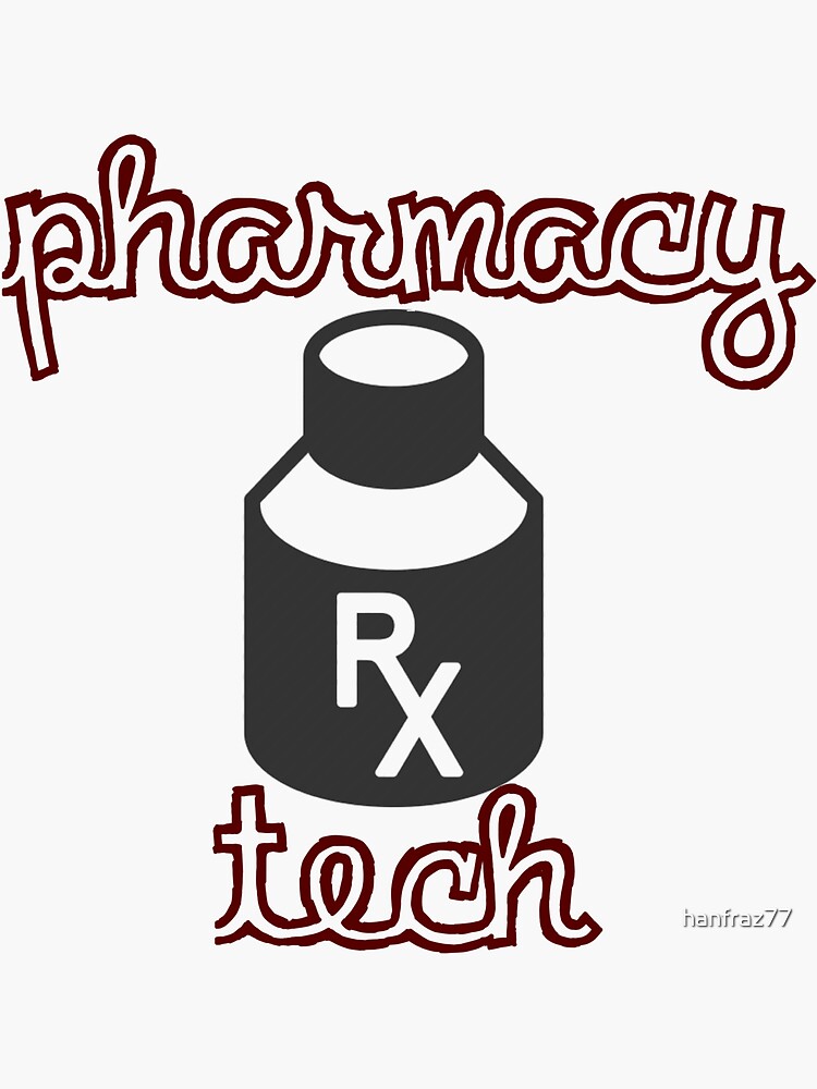 "Pharmacy Tech" Sticker by hanfraz77 | Redbubble