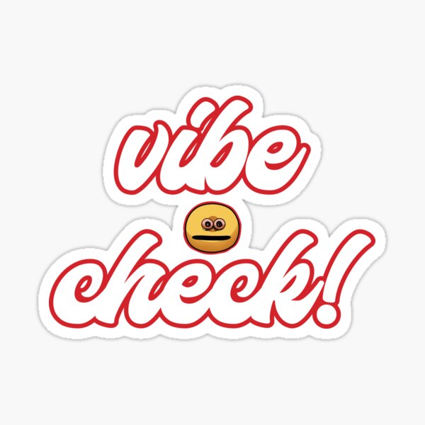 "vibe check!" Sticker by JettaPilots | Redbubble