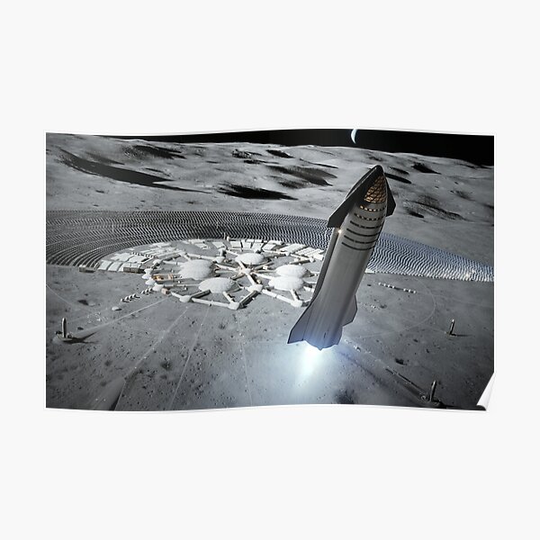 "SpaceX Starship" Poster for Sale by Star-Citizen | Redbubble